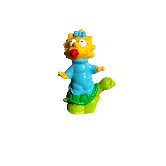 Toys | Vintage Simpsons Maggie On Turtle Pvc Figure | Poshmark